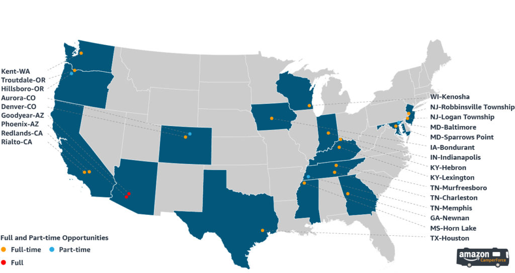 Amazon CamperForce 2021 - Kamper Jobs