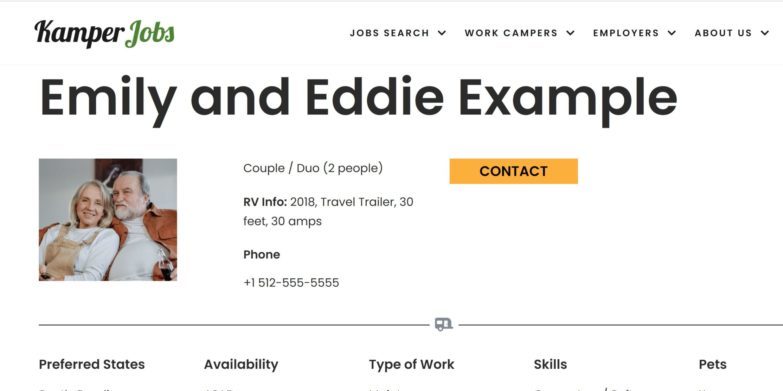 Work Campers - Kamper Jobs